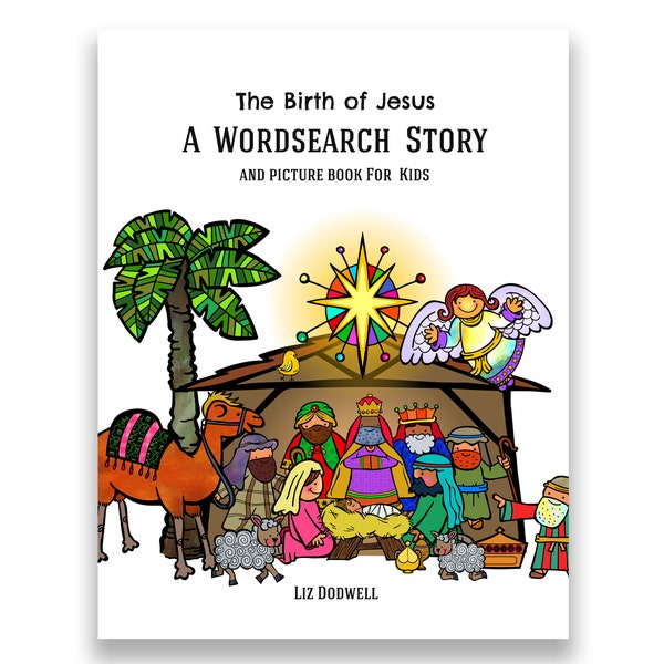 Jesus Birth Coloring Book - Etsy