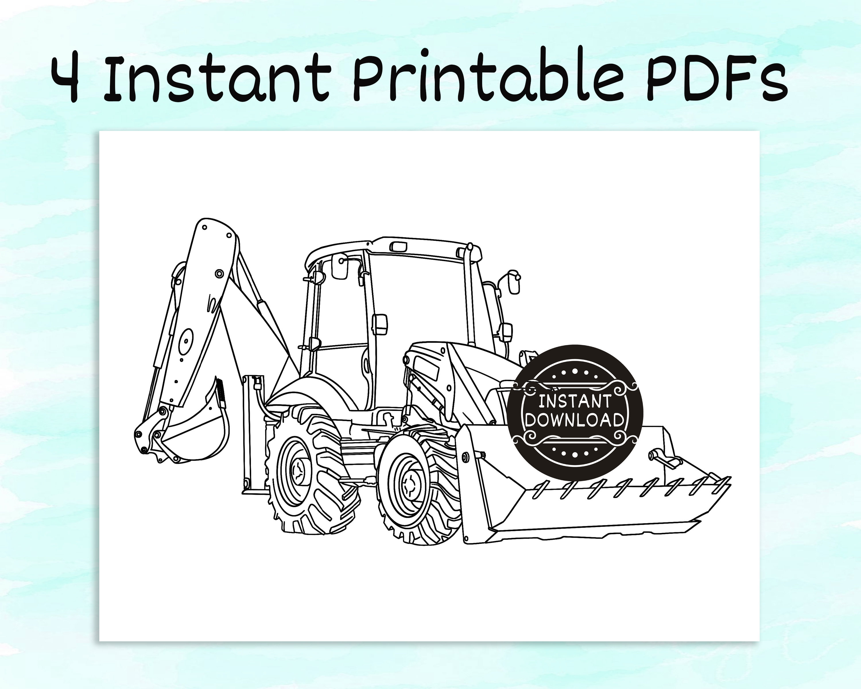 Front End Loader Coloring Pages For Kids