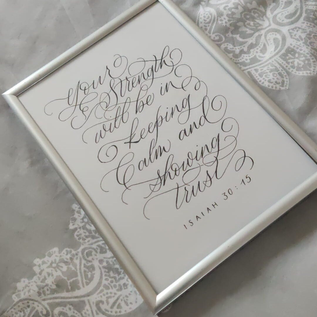 Isaiah 30:15 Hand Written Scripture - Etsy