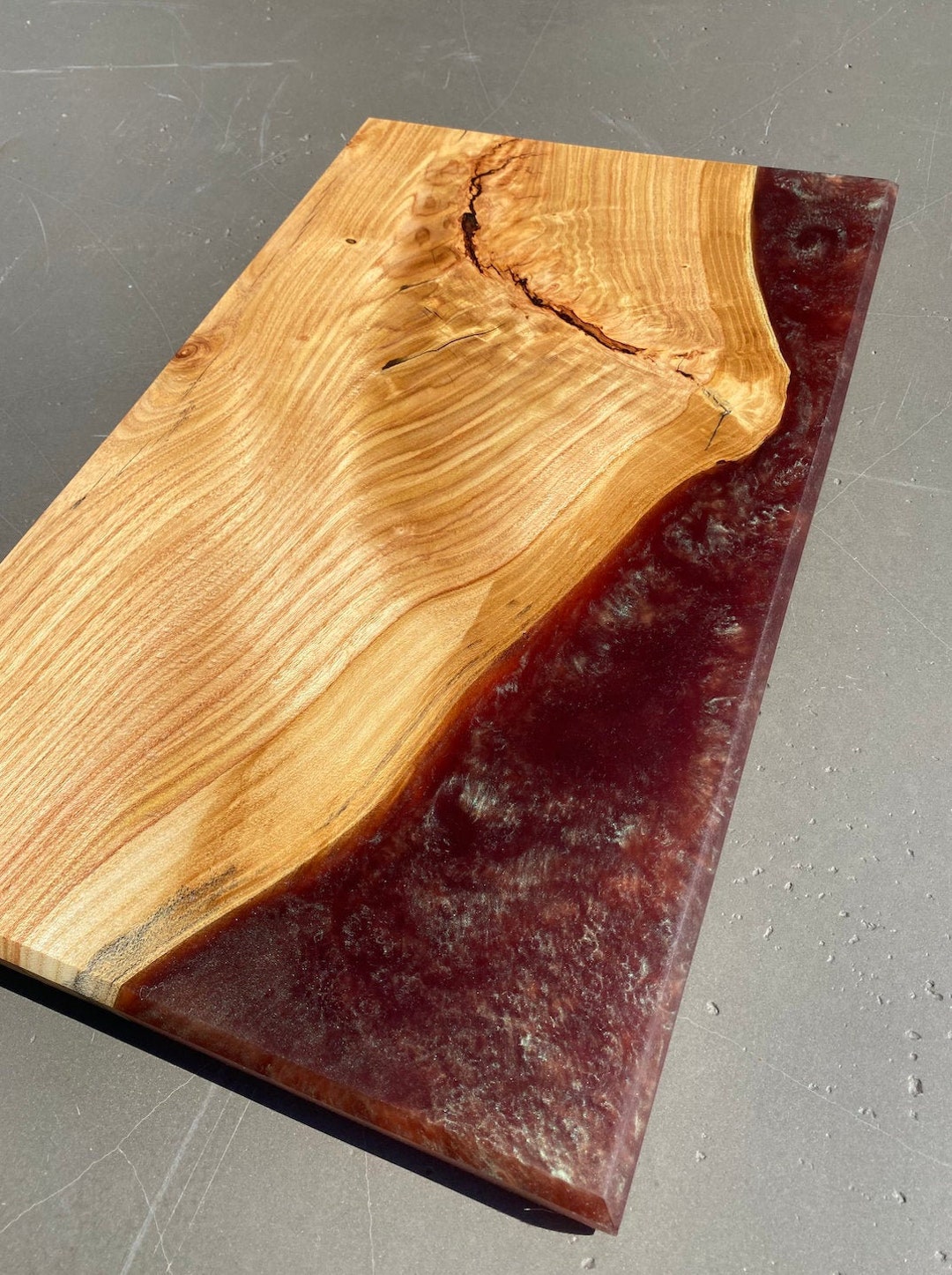Honey Locust, Resin Charcuterie Board, Serving Board, Epoxy Cheese ...