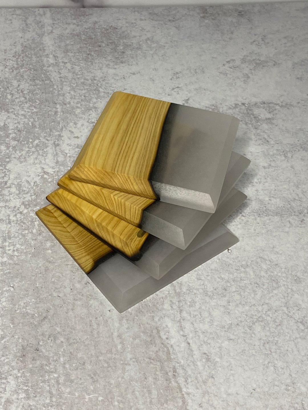 Honey Locust and Resin Coasters, Wood and Resin Coasters, Resin ...