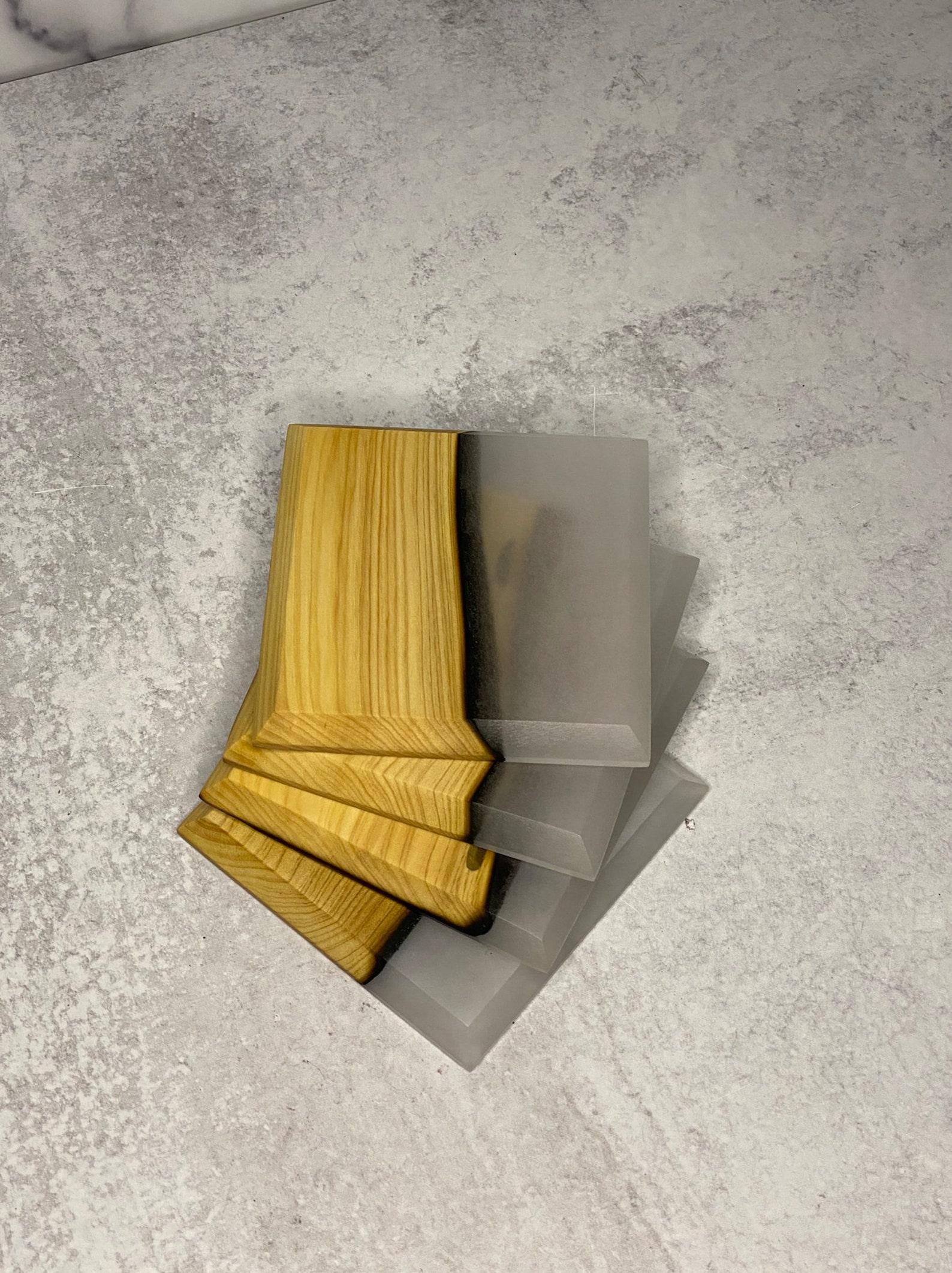 Honey Locust and Resin Coasters Wood and Resin Coasters | Etsy