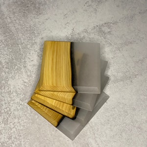 Honey Locust and Resin Coasters, Wood and Resin Coasters, Resin ...