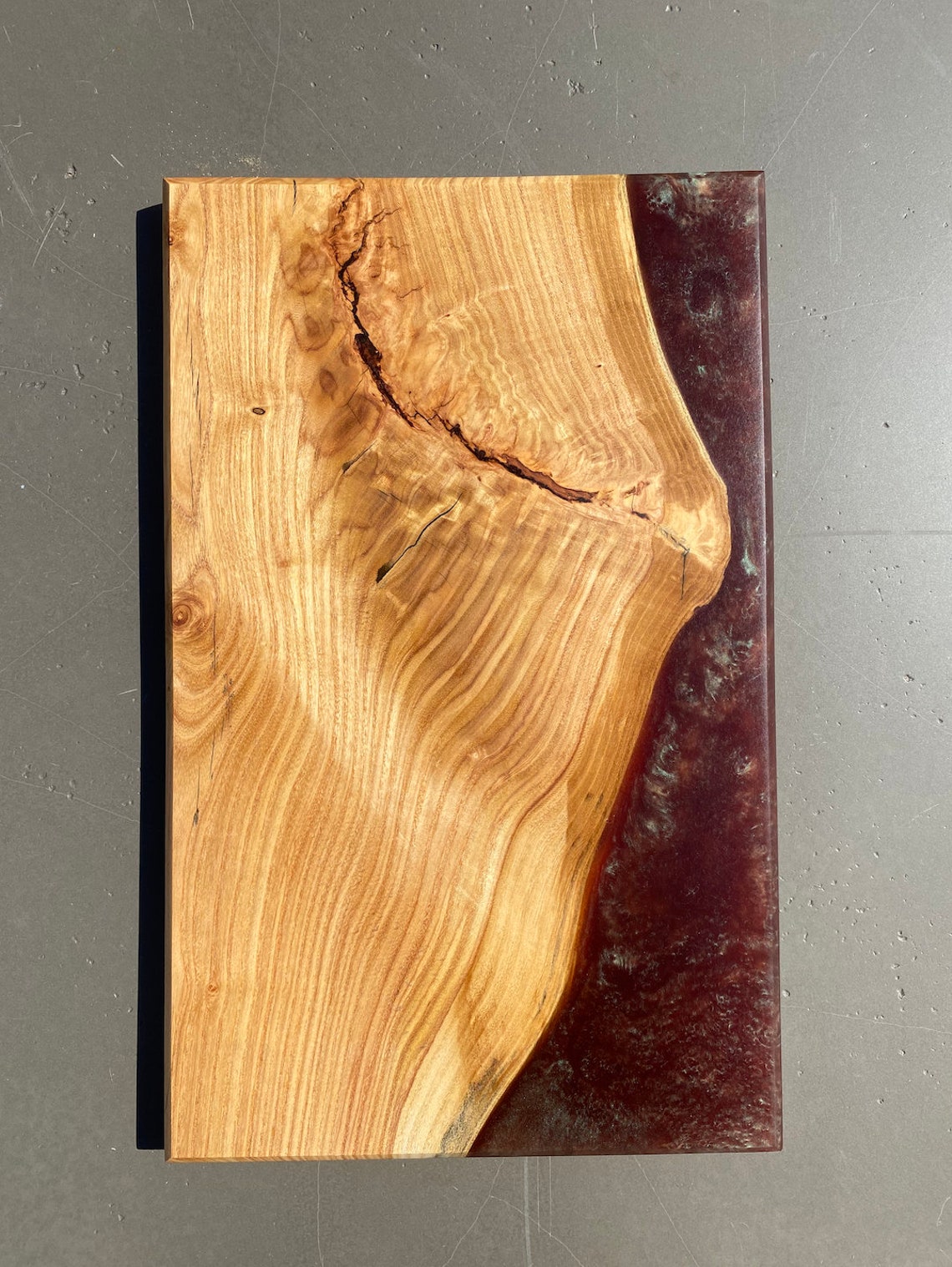Honey Locust Resin Charcuterie Board Serving Board Epoxy | Etsy
