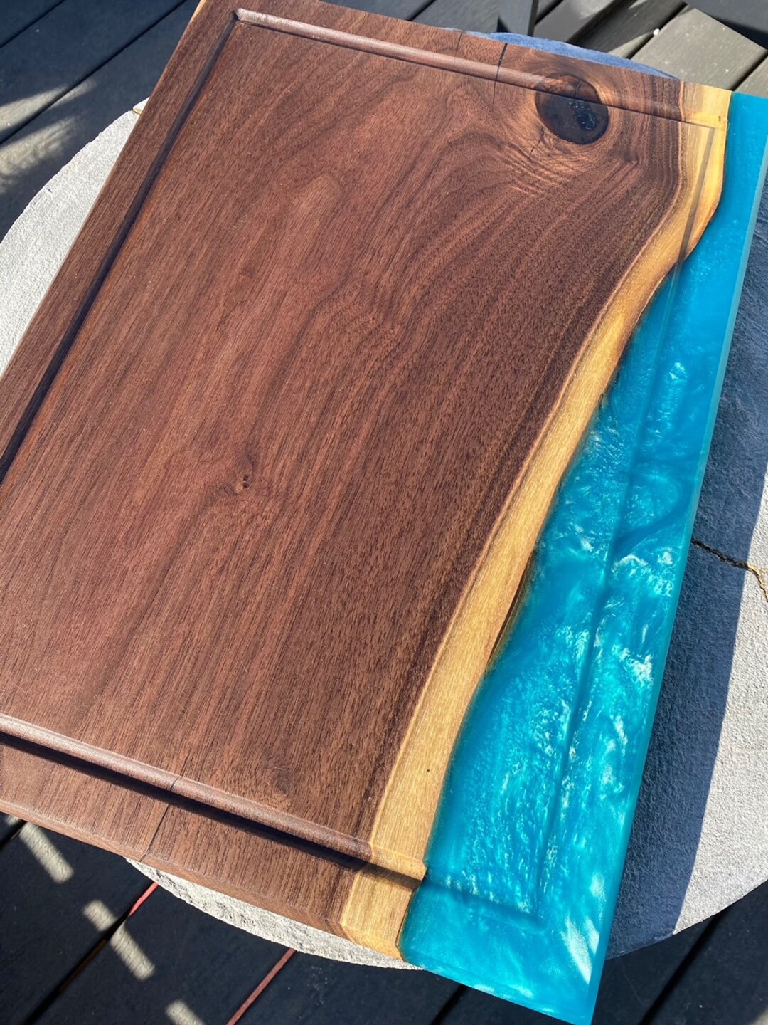 Custom Wood and Resin Cutting Boards, Custom Resin Serving Board, Resin ...