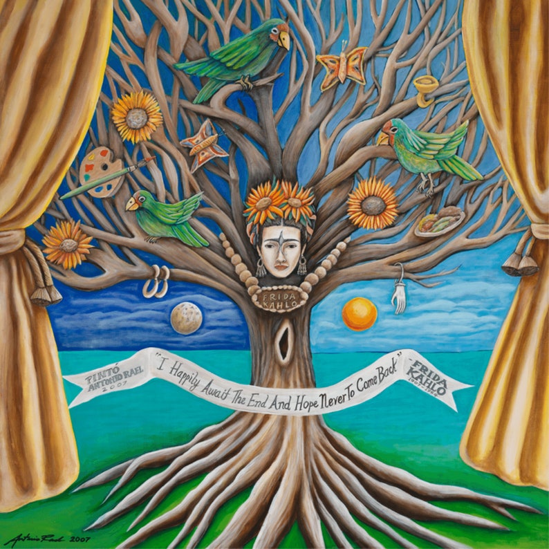 Frida Kahlo Tree of Life Magnet Tree of Life Artist - Etsy