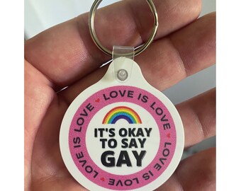 Gay Pride Keyring - Etsy