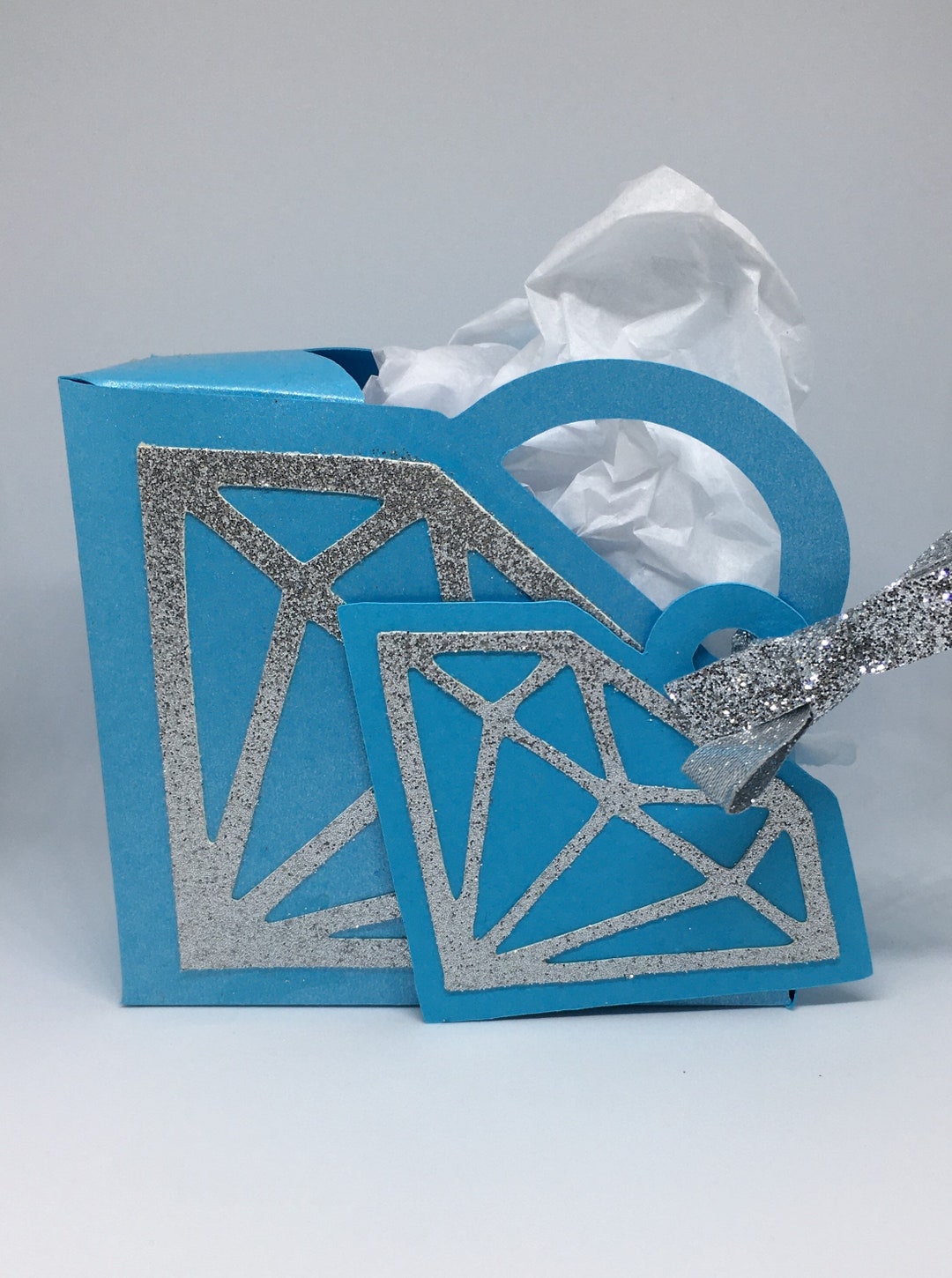 Diamond, Gift Box, Wedding Favor Box, Diamond Box, Bridal Shower, Favor ...
