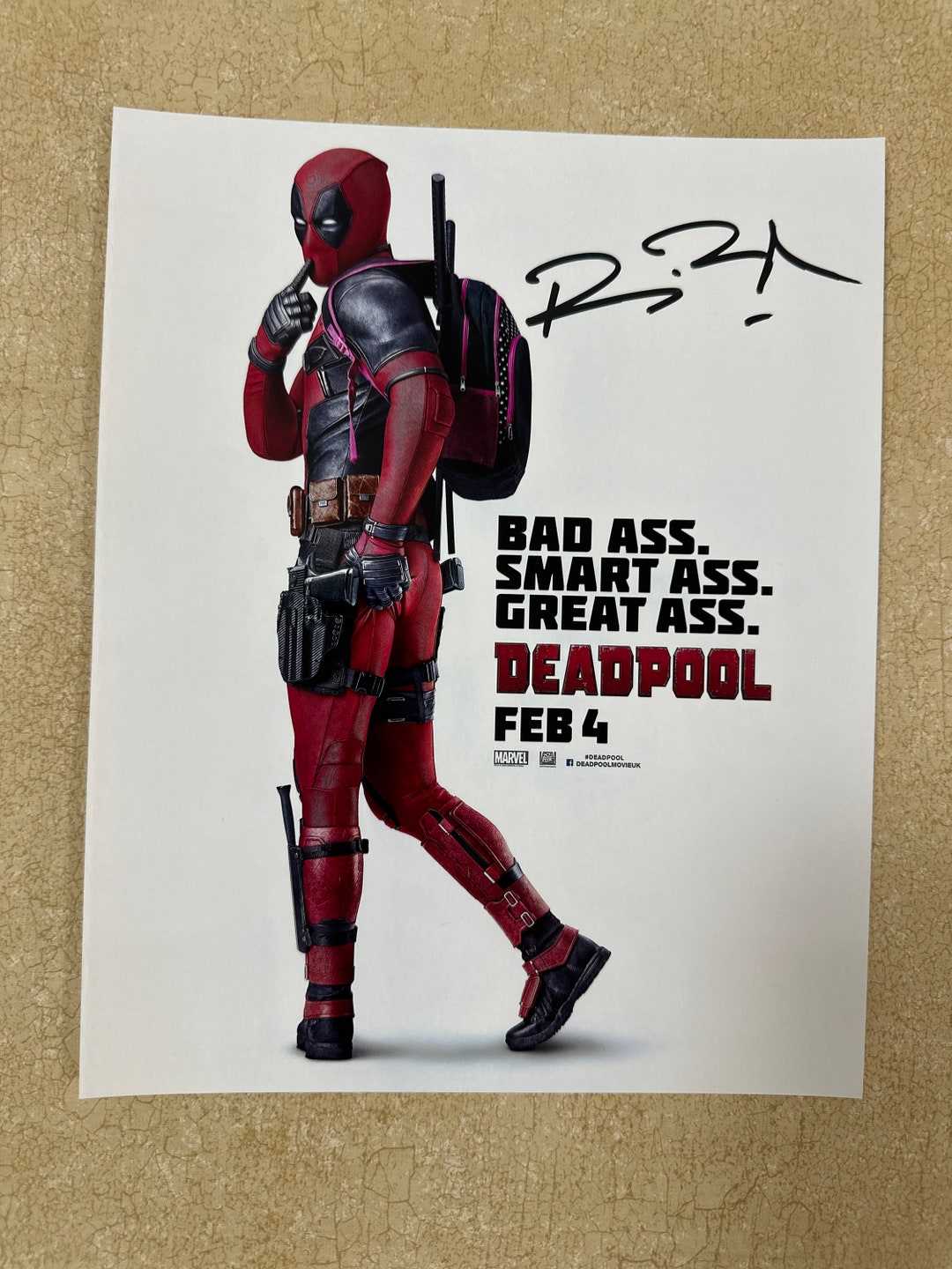 Hand Signed Autograph Deadpool Movie Photo - Etsy