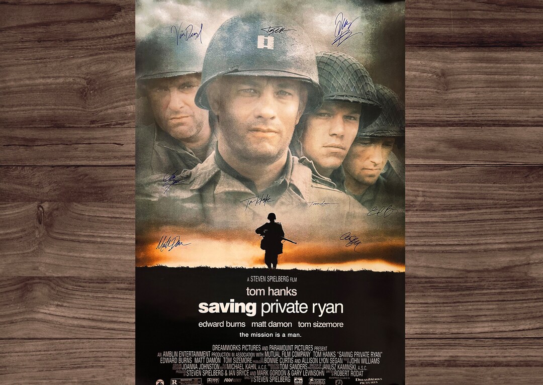 SAVING PRIVATE RYAN Hand Signed Autograph Movie Poster - Etsy