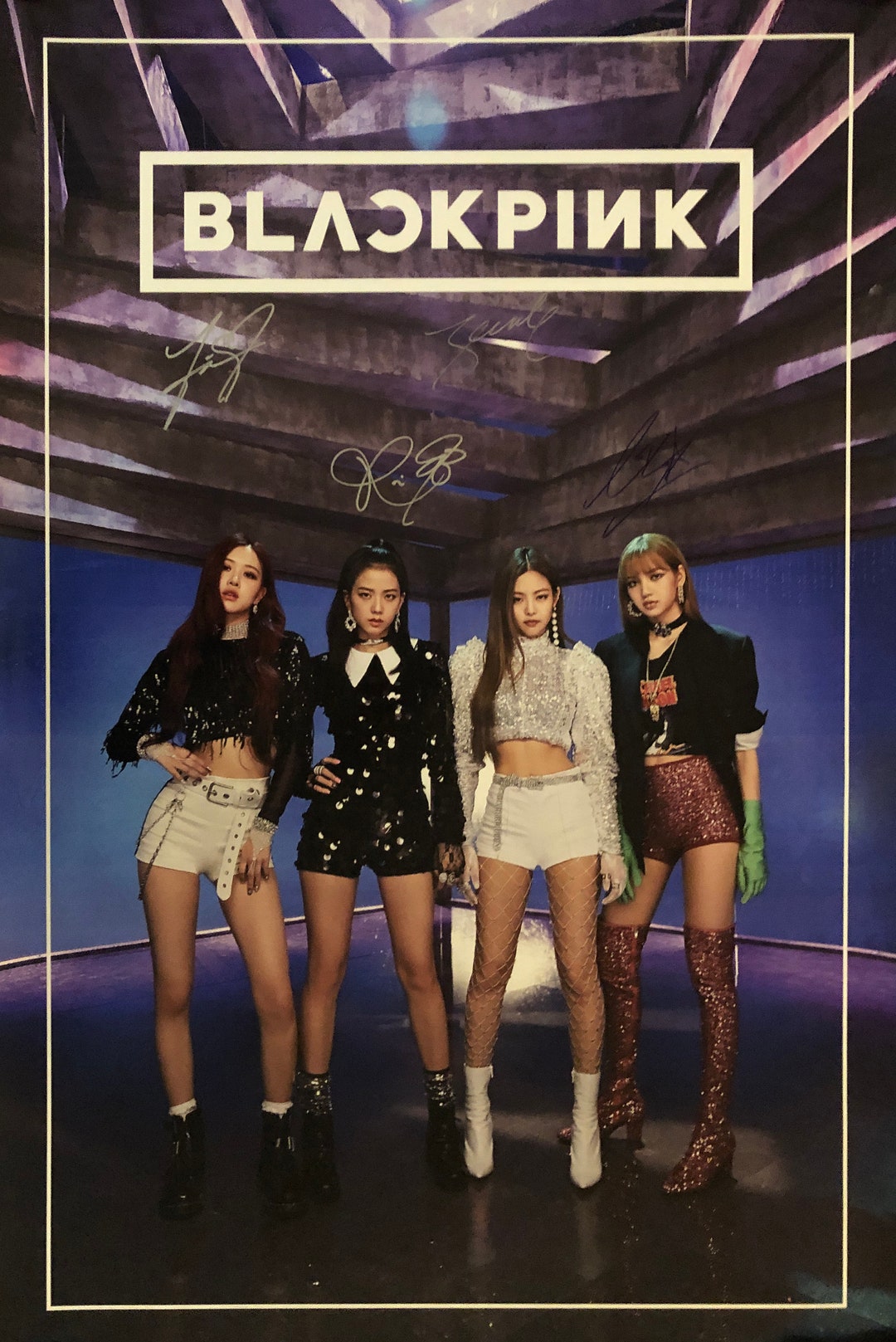 BLACKPINK Hand Signed Poster - Etsy