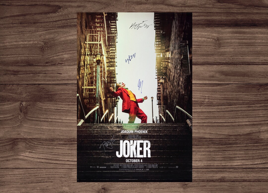 JOKER Hand Signed Autograph Movie Poster - Etsy