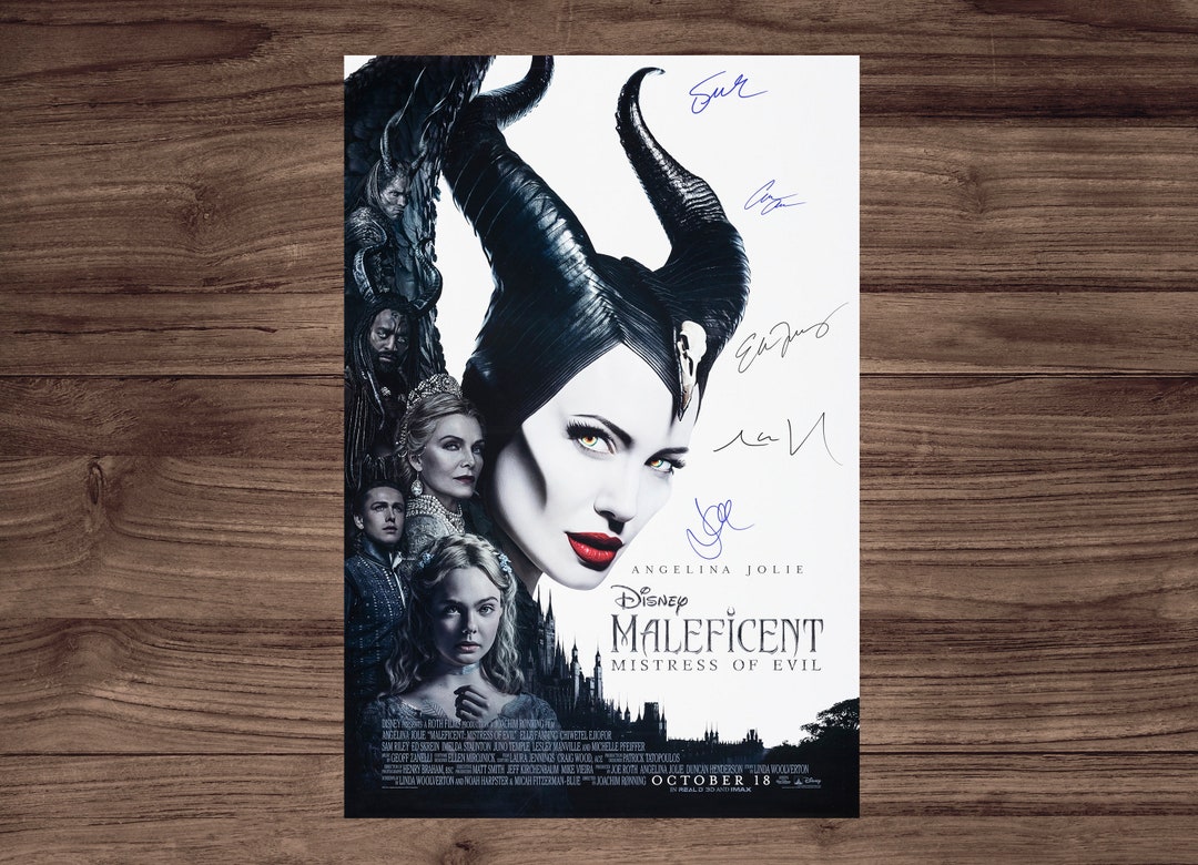 MALEFICENT Hand Signed Autograph Movie Poster - Etsy
