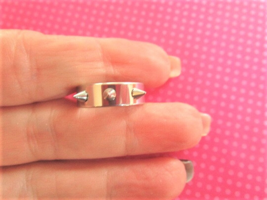 Silver Spike Ring - Etsy