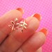 Leaf Rose Gold Black Toe Rings - Etsy