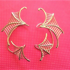 Spider Web Silver Ear Cuff Climber - Etsy