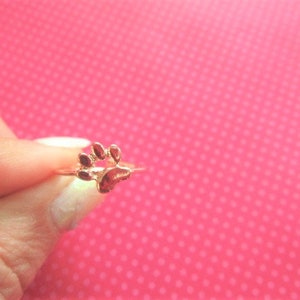 Paw Print Toe Rings - Etsy