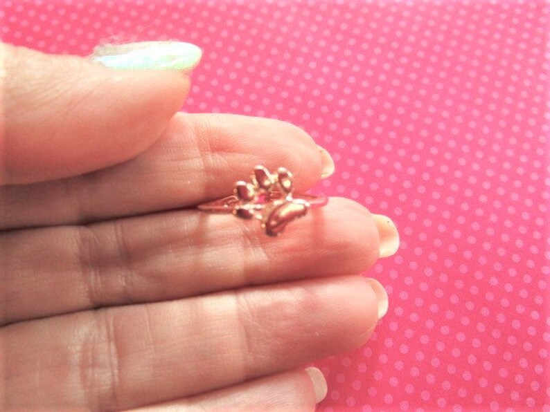 Paw Print Toe Rings - Etsy