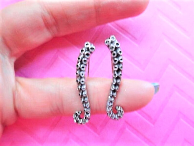 Octopus Tentacle Ear Climbers - Etsy