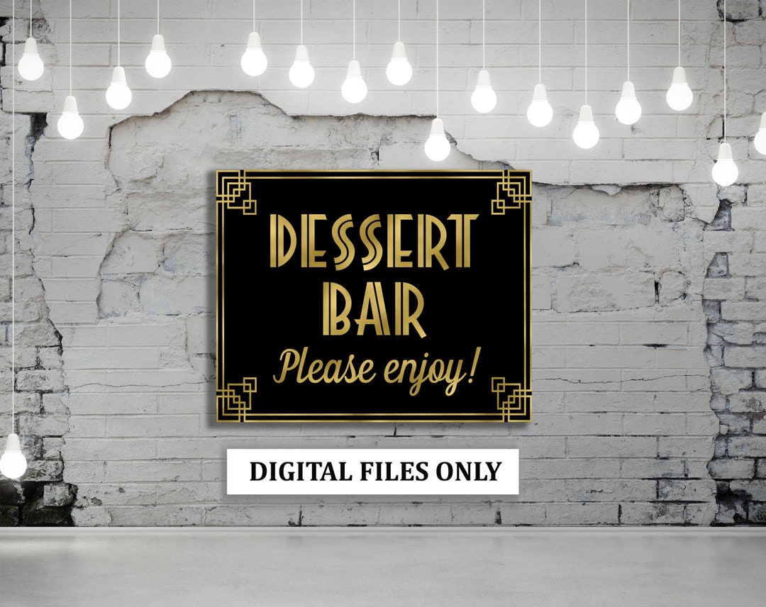 Great Gatsby Custom Sign, Custom Gatsby Decorations, Custom Great ...