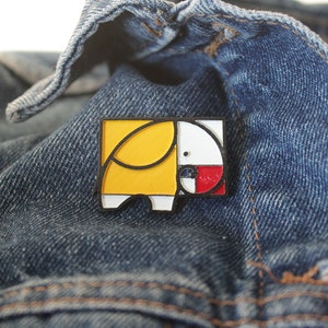 Golden Ratio-piet Mondrian-fibonacci-elephant-art 3d Print Pin-artist ...