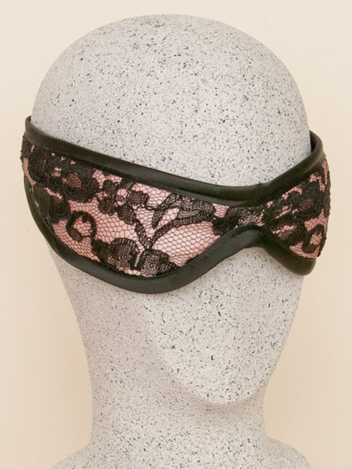 Schwarz rosa Augenbinde mit Spitze Blindfold - Etsy Italia