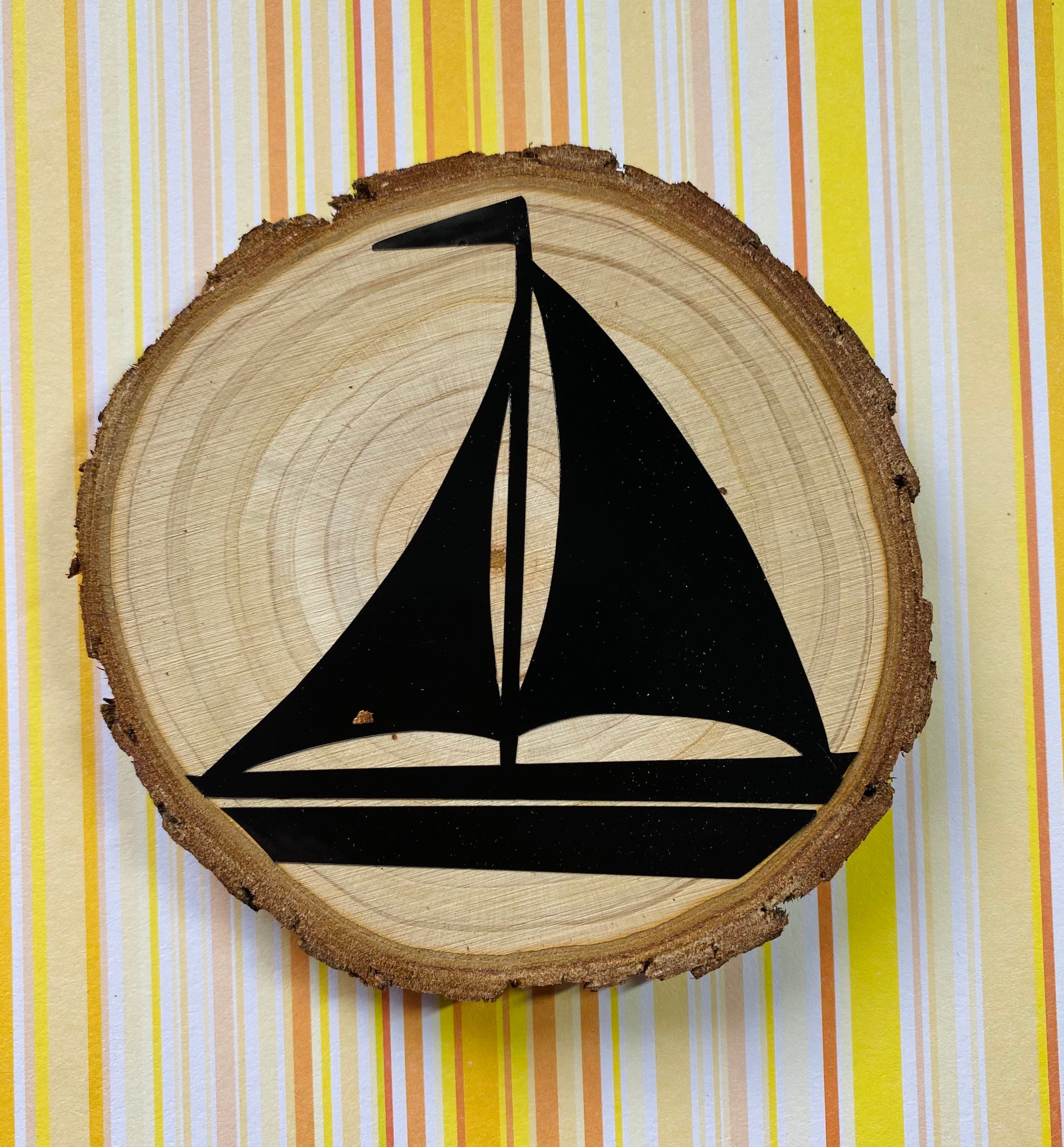 Natural Wooden Beach Coasters, Seaside Coasters, Coaster Gift Set ...