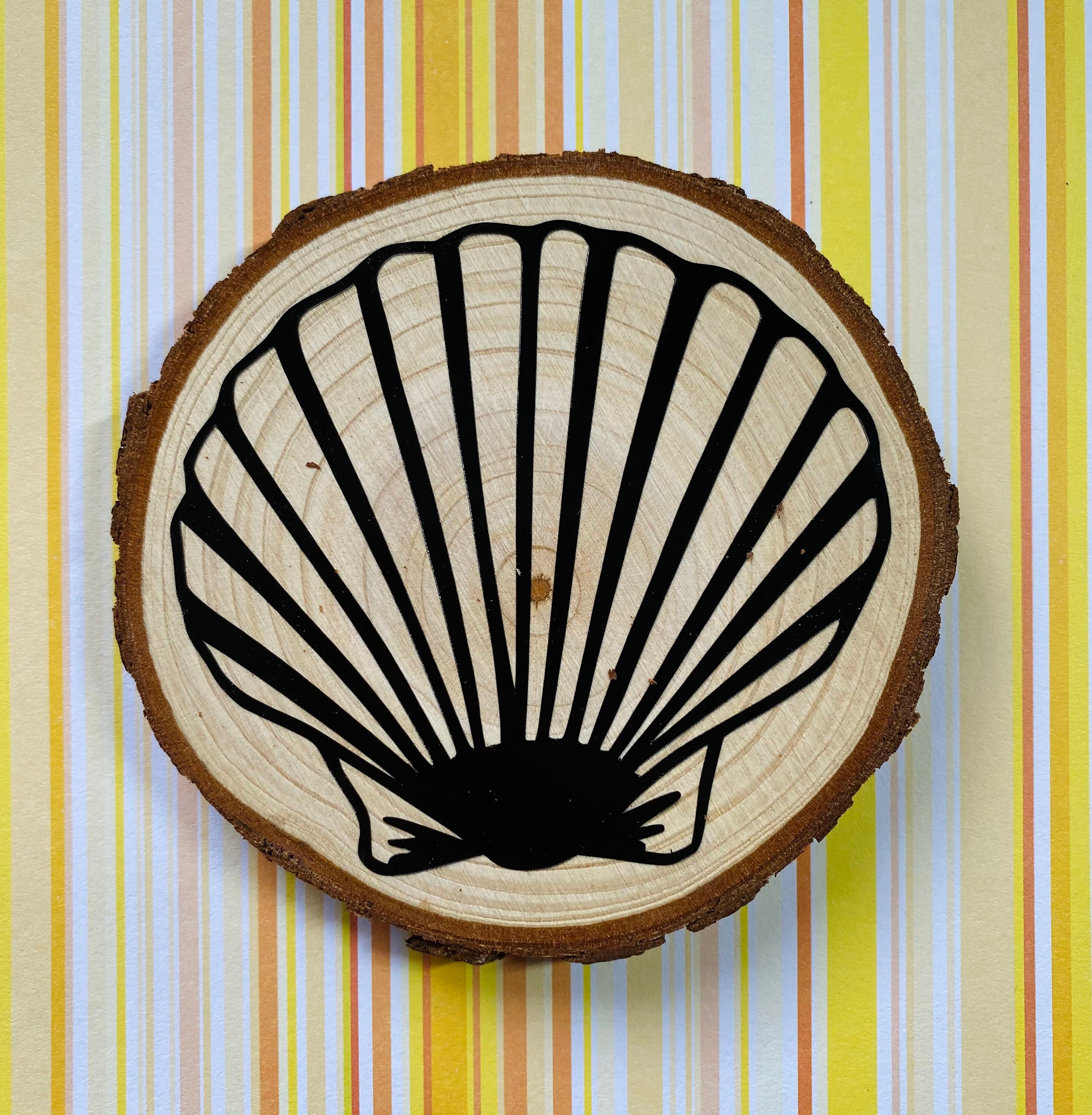 Natural Wooden Beach Coasters, Seaside Coasters, Coaster Gift Set ...