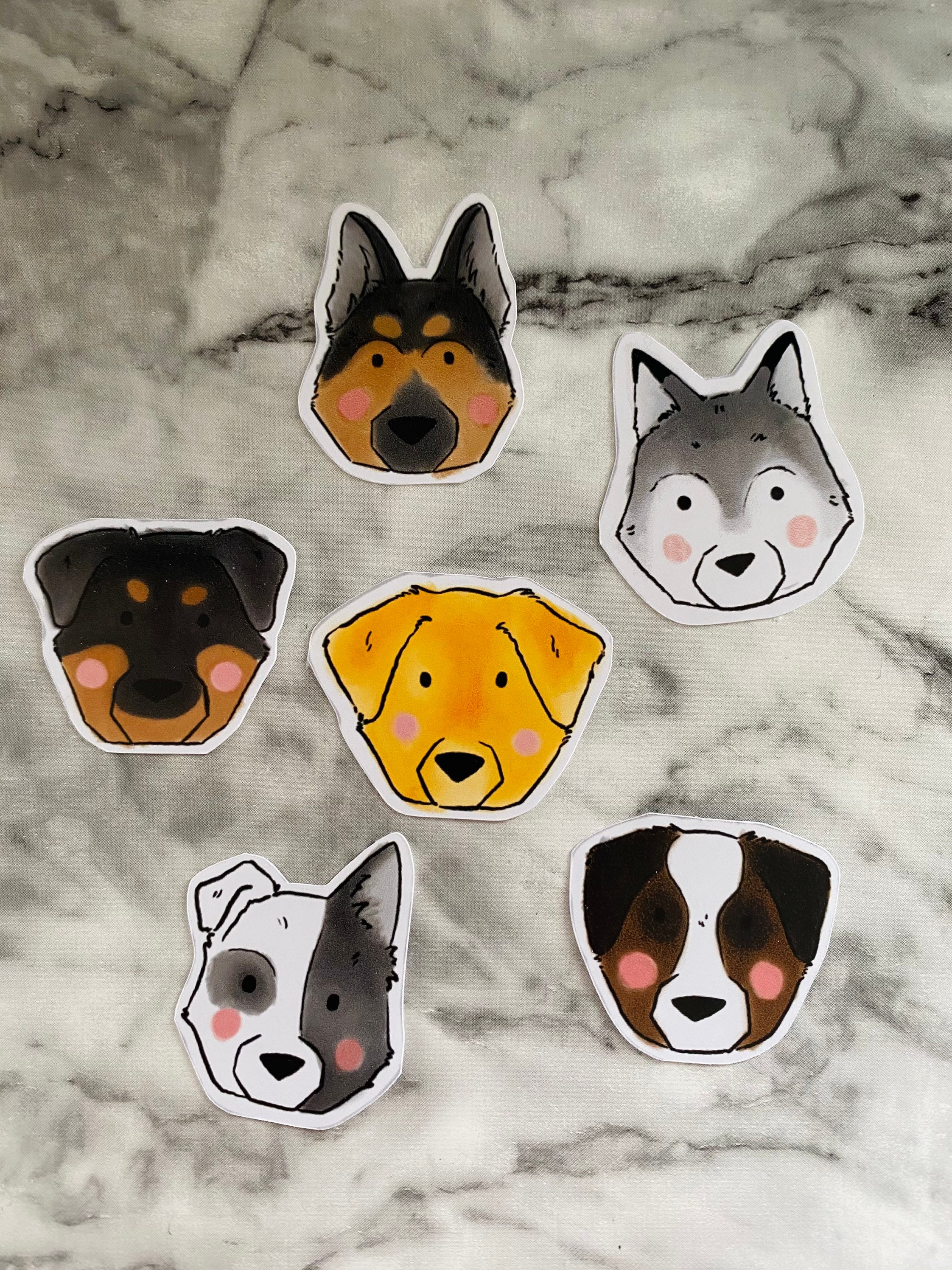 Individual Dog Stickers Large Dog Breed Stickers Multi-pack - Etsy New ...