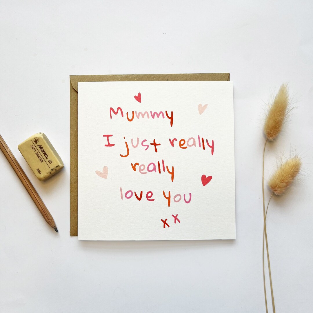 I / We Love You Mummy Valentines Card, Baby First Valentines Day Card ...