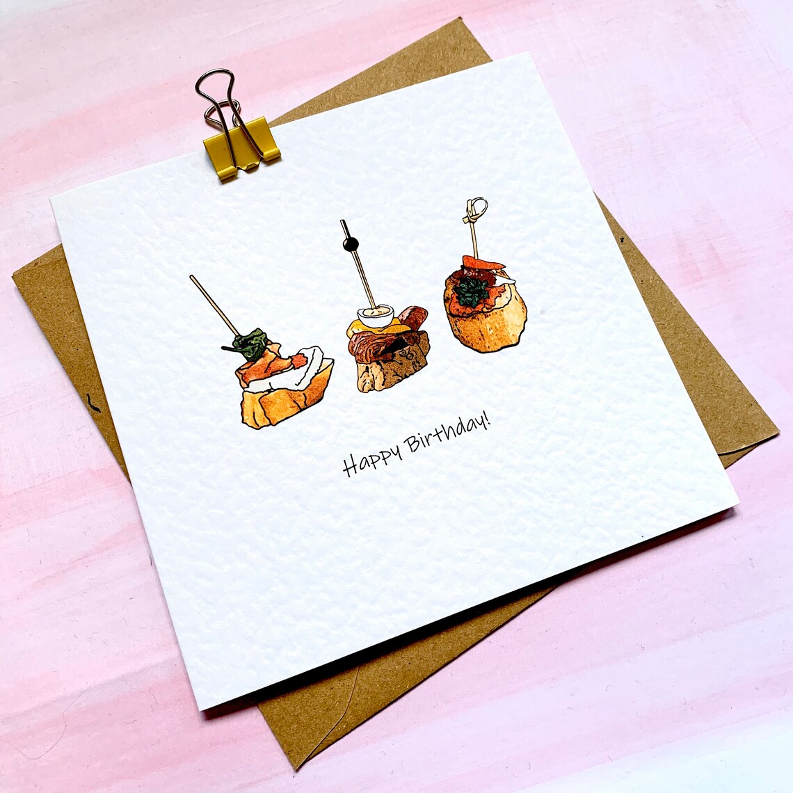 Personalised Birthday Tapas Card Tapas Gifts Spanish Tapas - Etsy