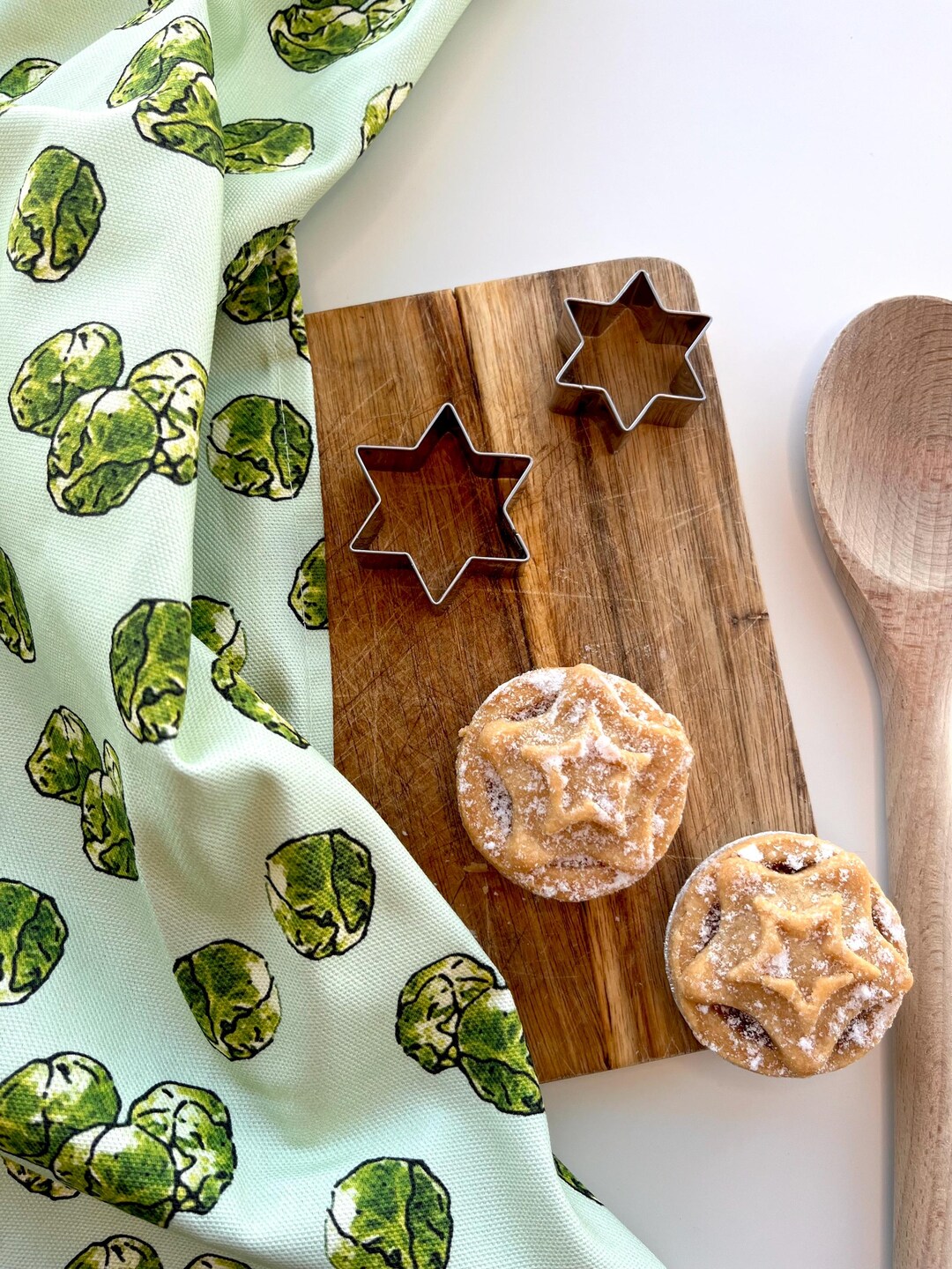 Christmas Brussels Sprout Tea Towel – Festive Holiday Kitchen Decor ...