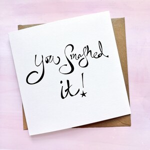 You Smashed It Card | Well Done, Achievement Card | Congratulations ...