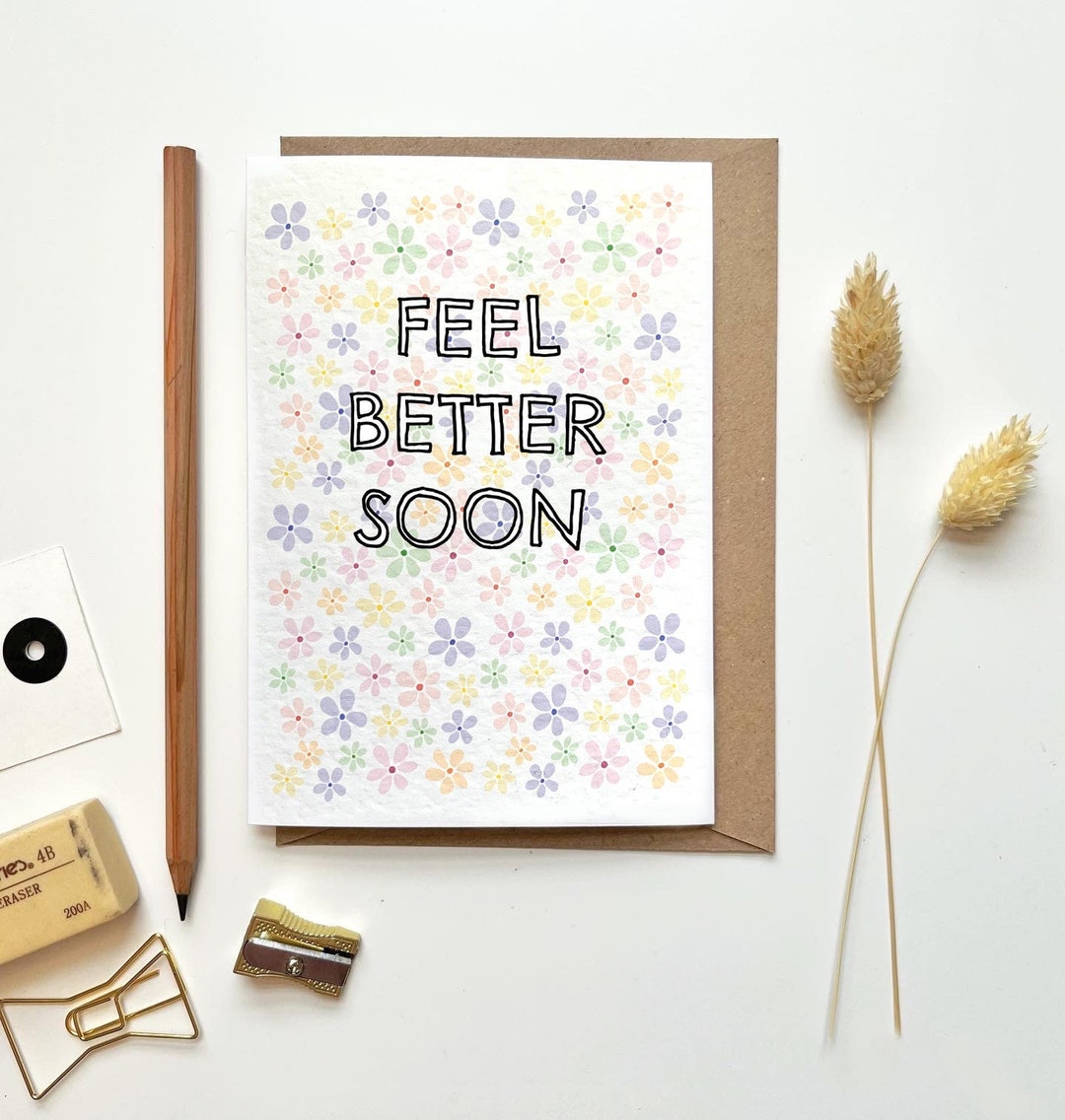 Feel Better Soon Card | Get Well Soon Card | Encouragement Card ...