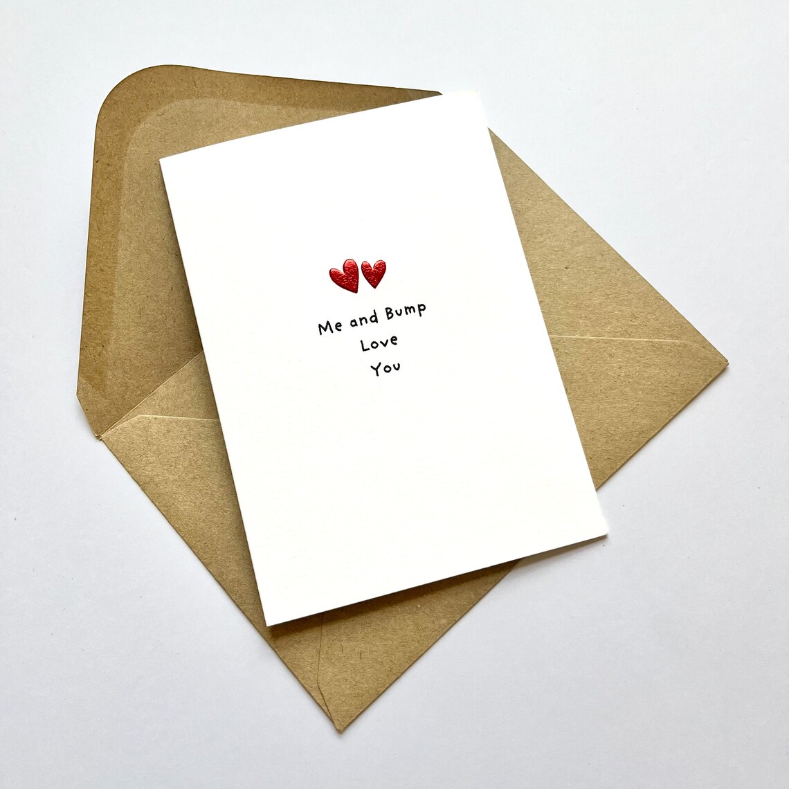 Father's Day Card From Bump, Personalised, for Husband, From Wife ...