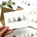 Pack of Simple Black and White Christmas Cards | Christmas Trees | Eco ...