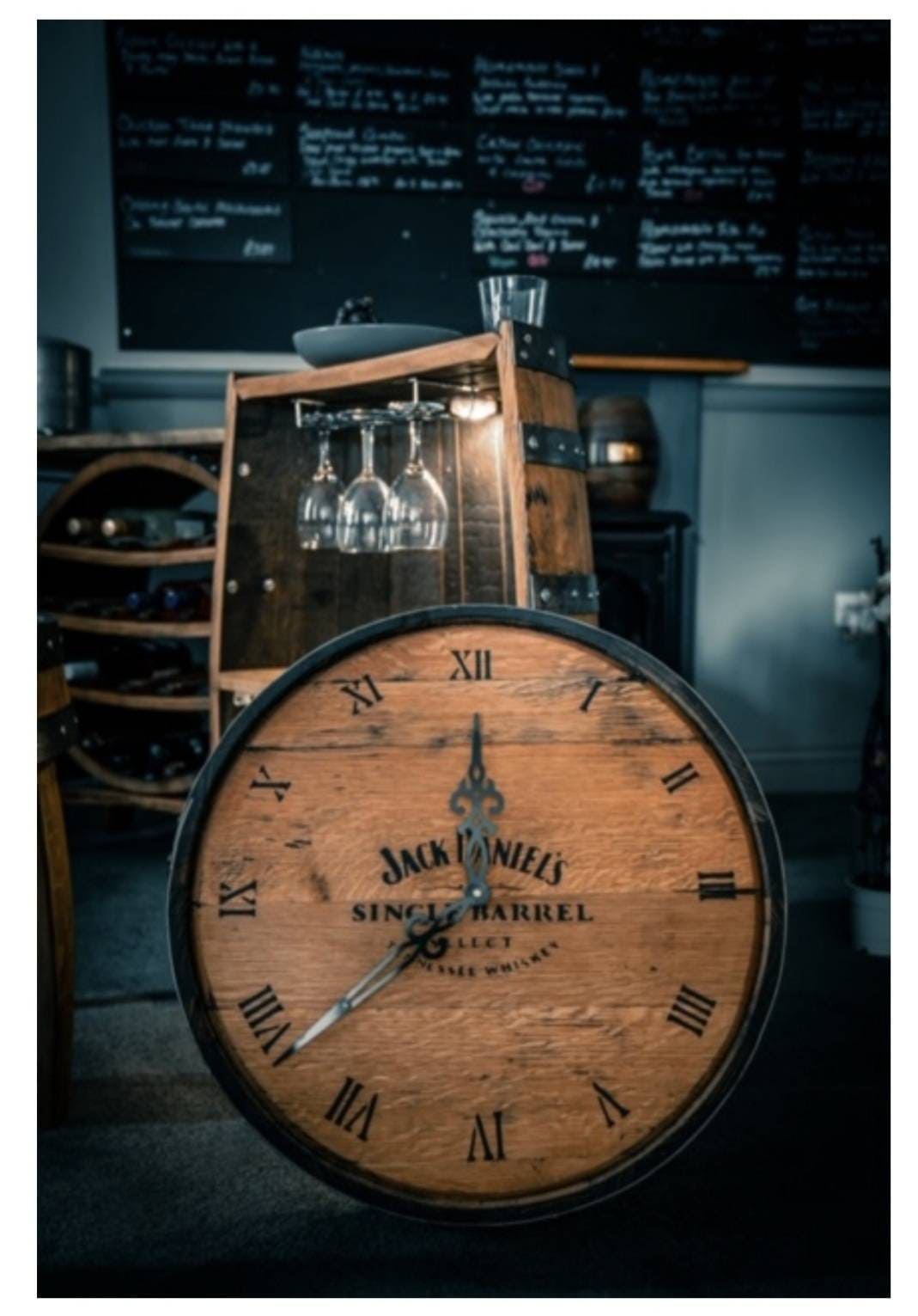 Whiskey Barrel Clock Solid Oak Clock Barrel Clock - Etsy UK