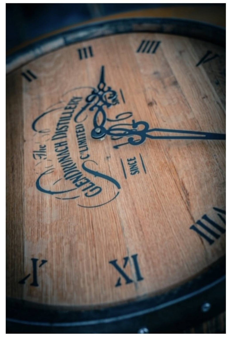 Whiskey Barrel Clock Solid Oak Clock Barrel Clock - Etsy UK