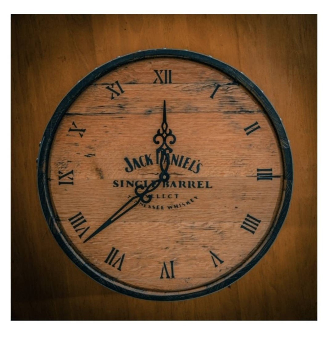Whiskey Barrel Clock, Solid Oak Clock, Barrel Clock - Etsy
