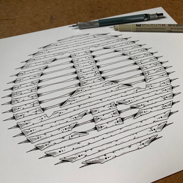 Peace - Coloring Page Digital Download. Hand Drawn Design. Imagination ...