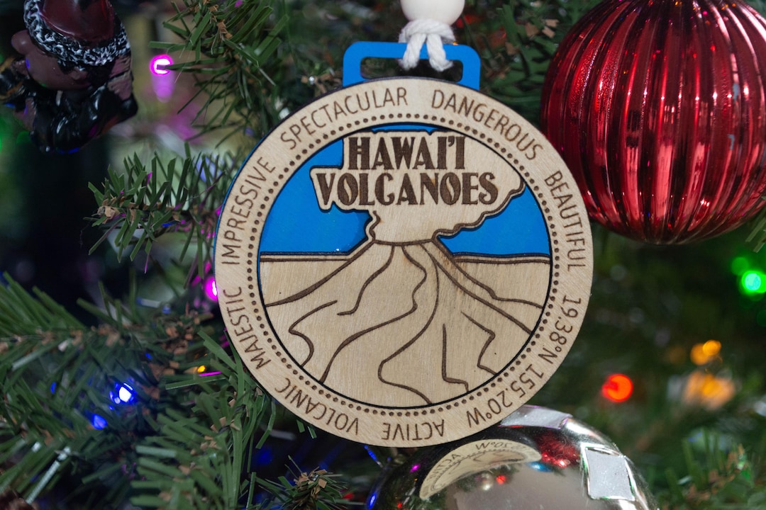 Ornament | HAWAII VOLCANOES National Park, Gift for Hikers / Family ...