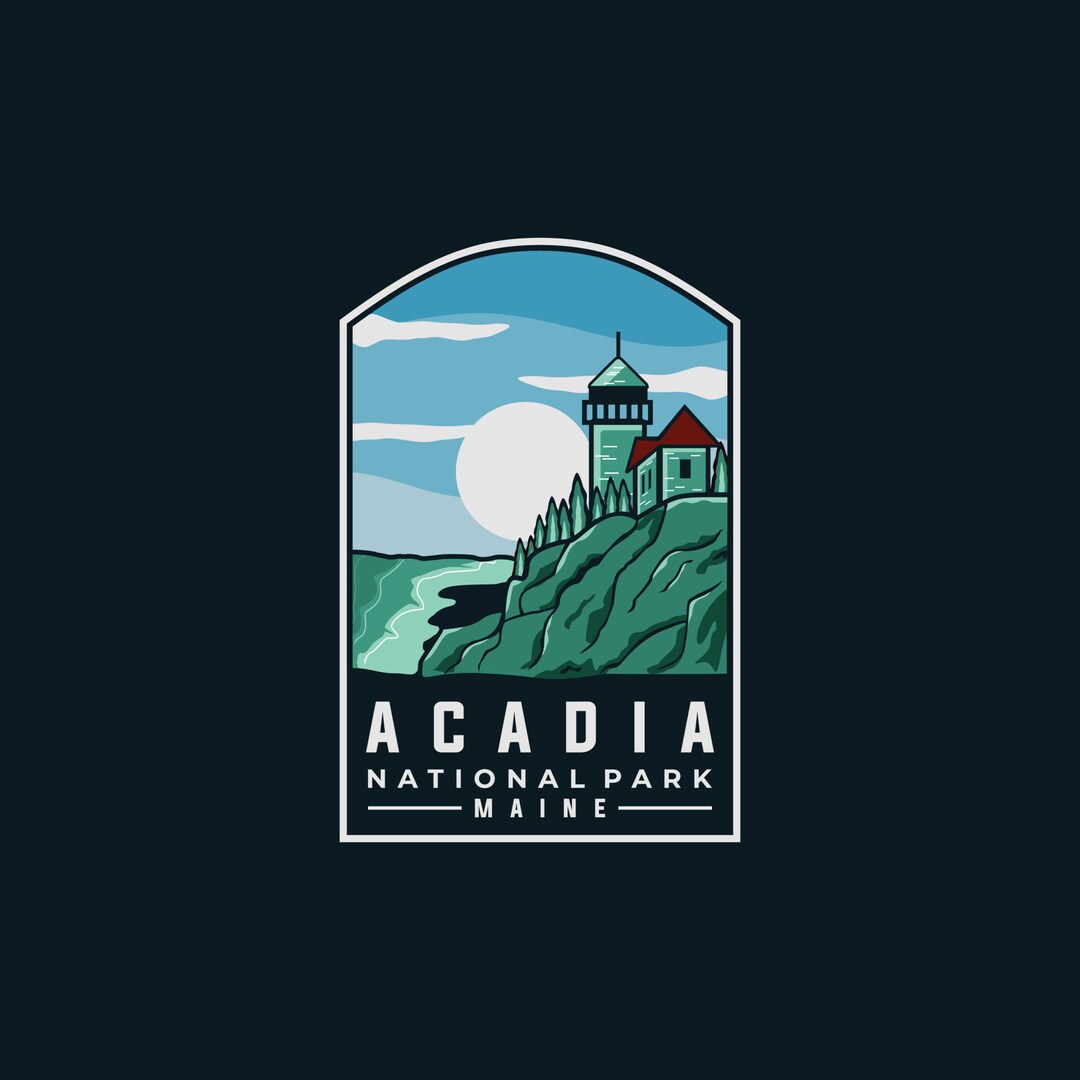 Sticker | ACADIA NATIONAL PARK, Acadia National Park Decal, Stickers ...