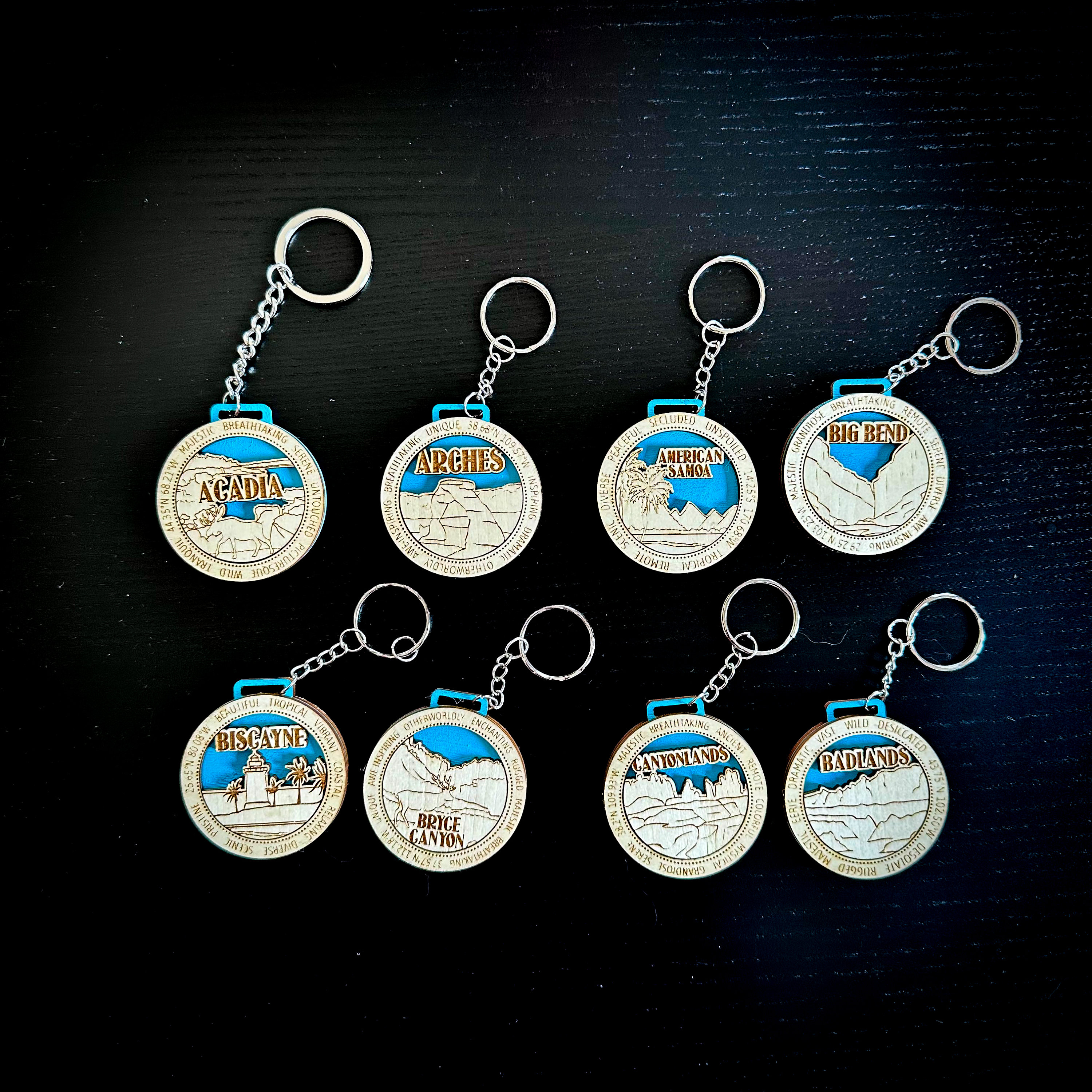 Keychain | Gates of the Arctic NATIONAL PARK, Gift for Hikers / Family ...