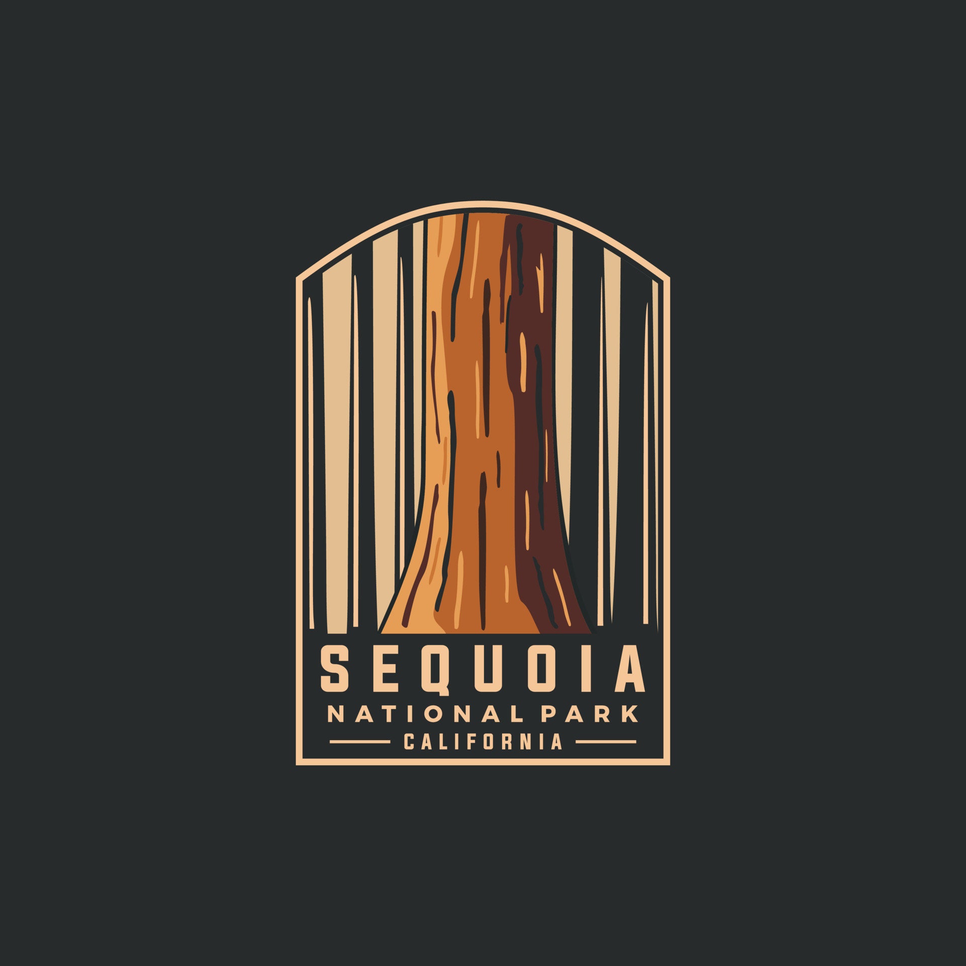 Sticker SEQUOIA NATIONAL PARK, Sequoia National Park Decal, Stickers ...