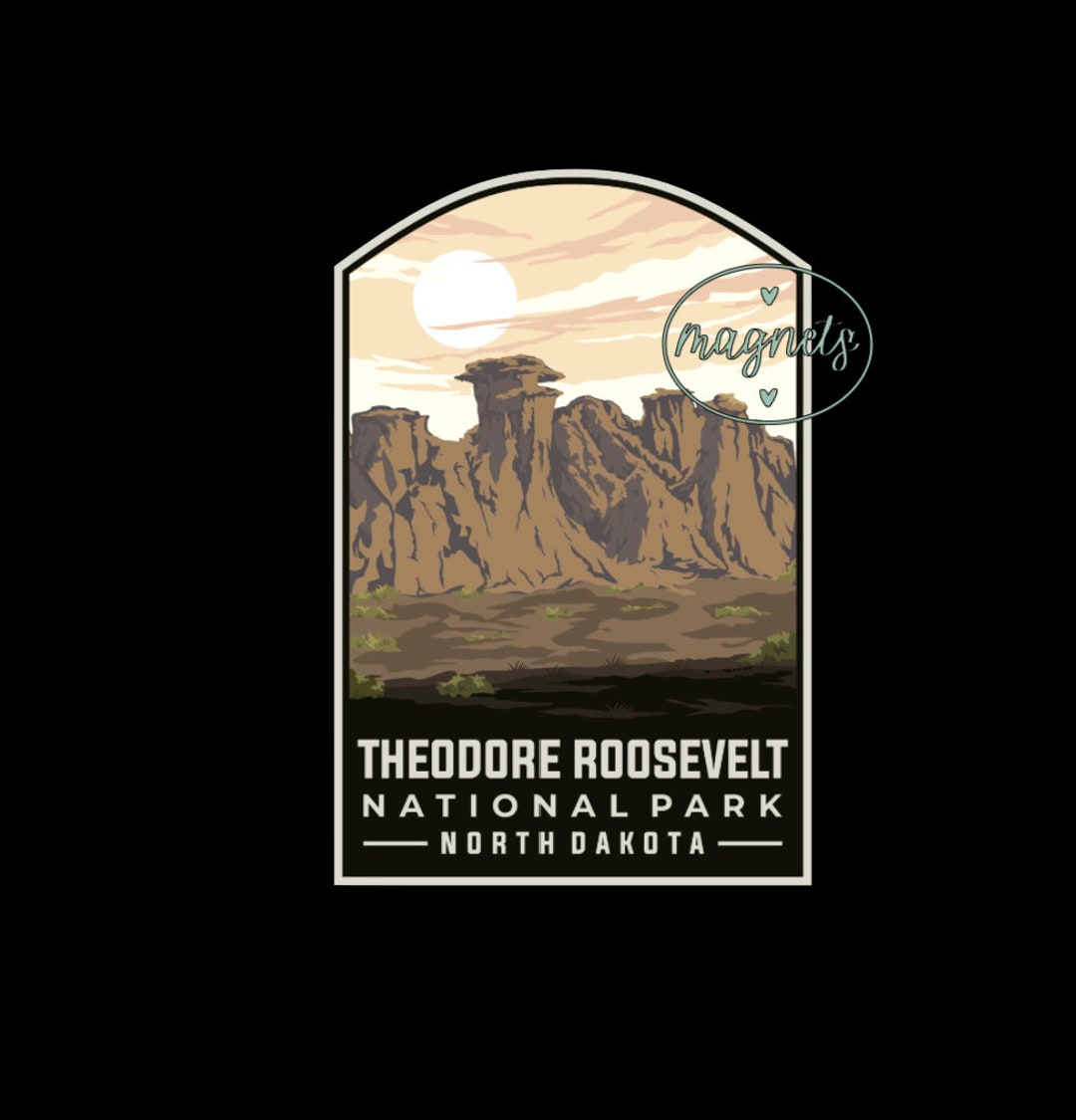 Magnet | Theodore Roosevelt National Park | Fridge Magnet | Kitchen ...