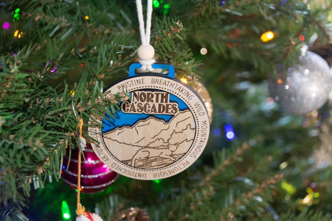 Ornament | NORTH CASCADES National Park, Gift for Hikers / Family ...