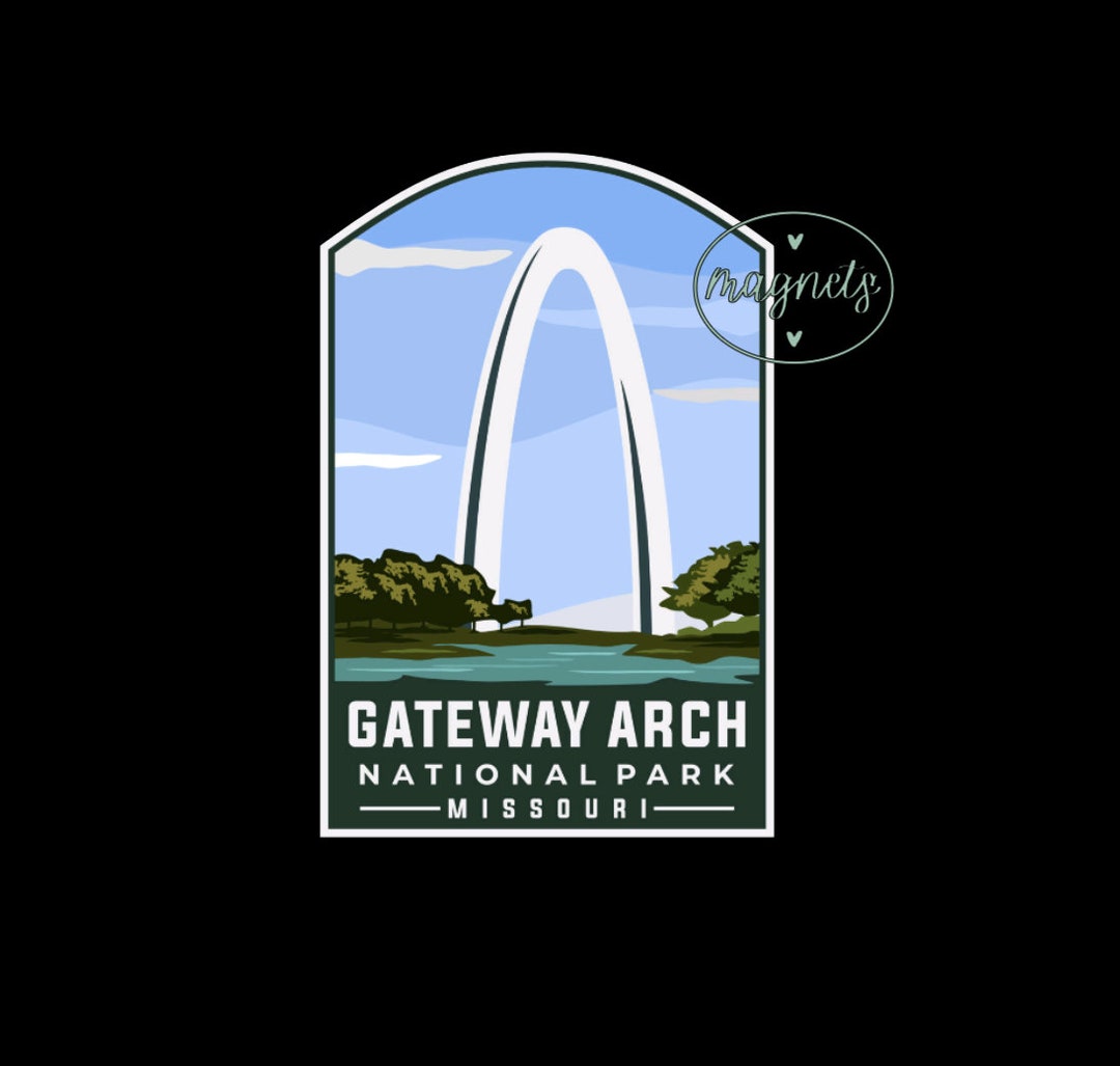 Magnet | Gateway Arch National Park | Fridge Magnet | Kitchen Magnet ...
