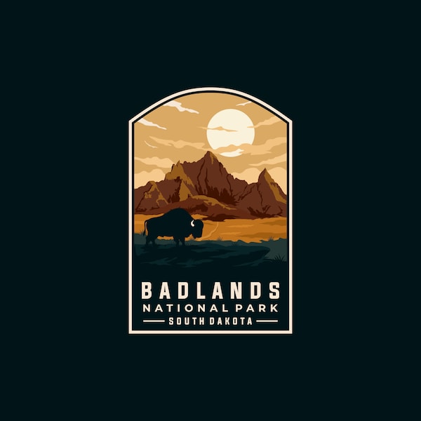 Badlands National Park Decal - Etsy