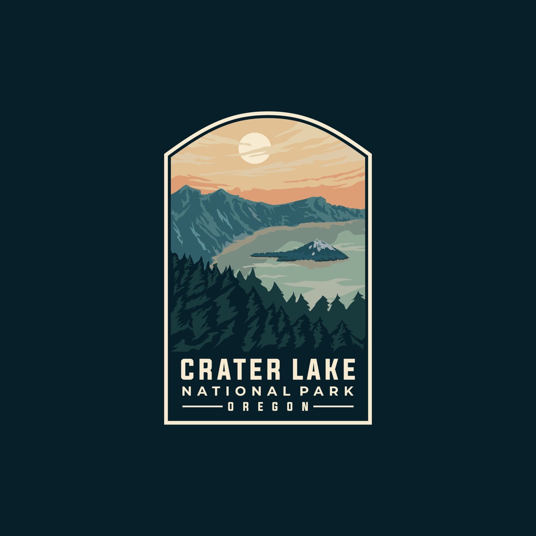 Sticker | CRATER LAKE, Crater Lake National Park Decal, Stickers for ...