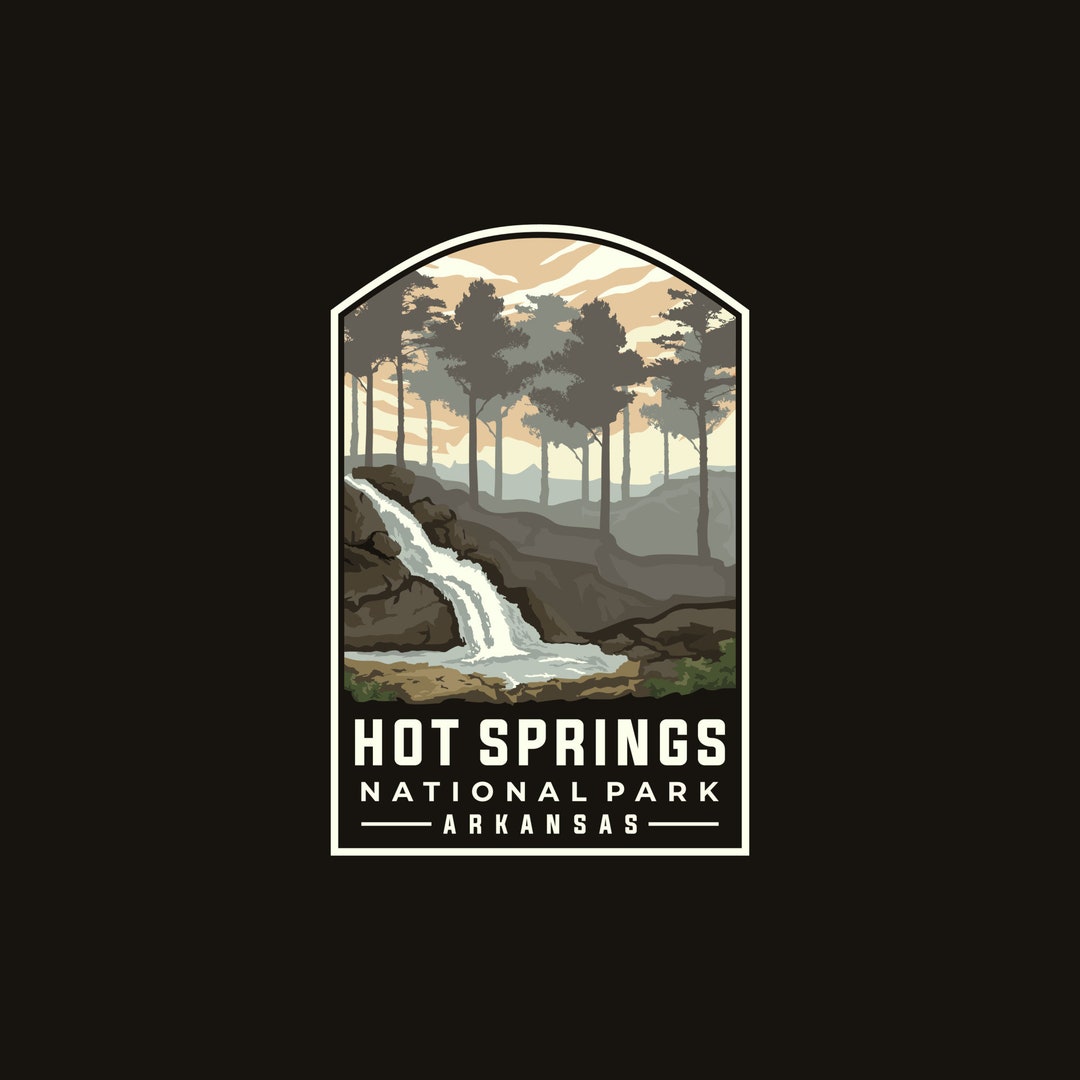Sticker | HOT SPRINGS, Hot Springs National Park Decal, Stickers for ...